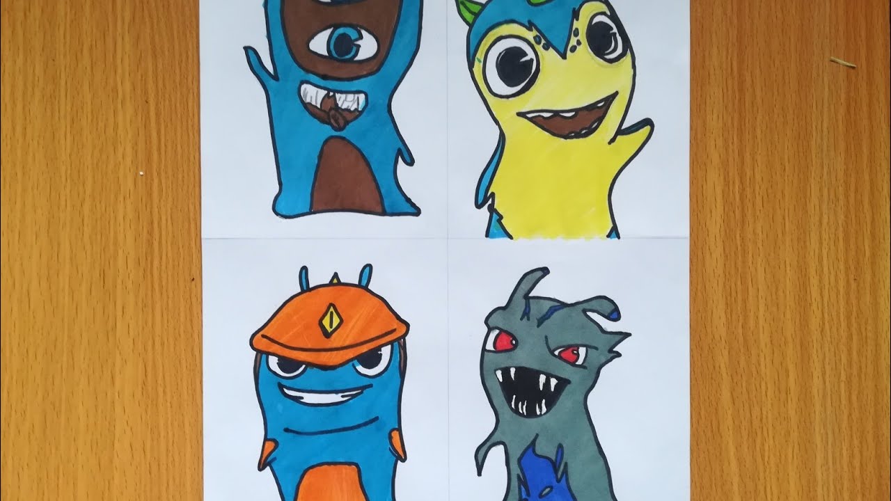 how to draw slugs(part 2) (slugterra)? satisfying colouring| Sara's Art ...