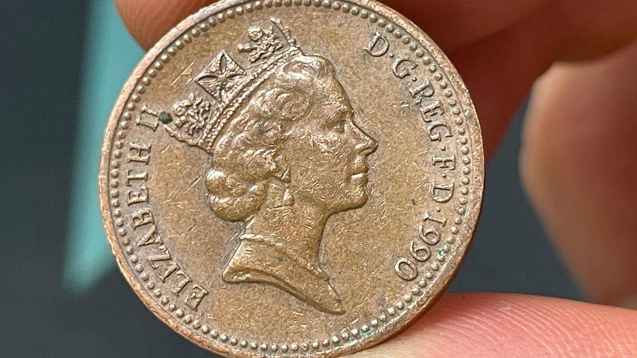 1990 United Kingdom 1p One Penny Coin • Values, Information, Mintage ...