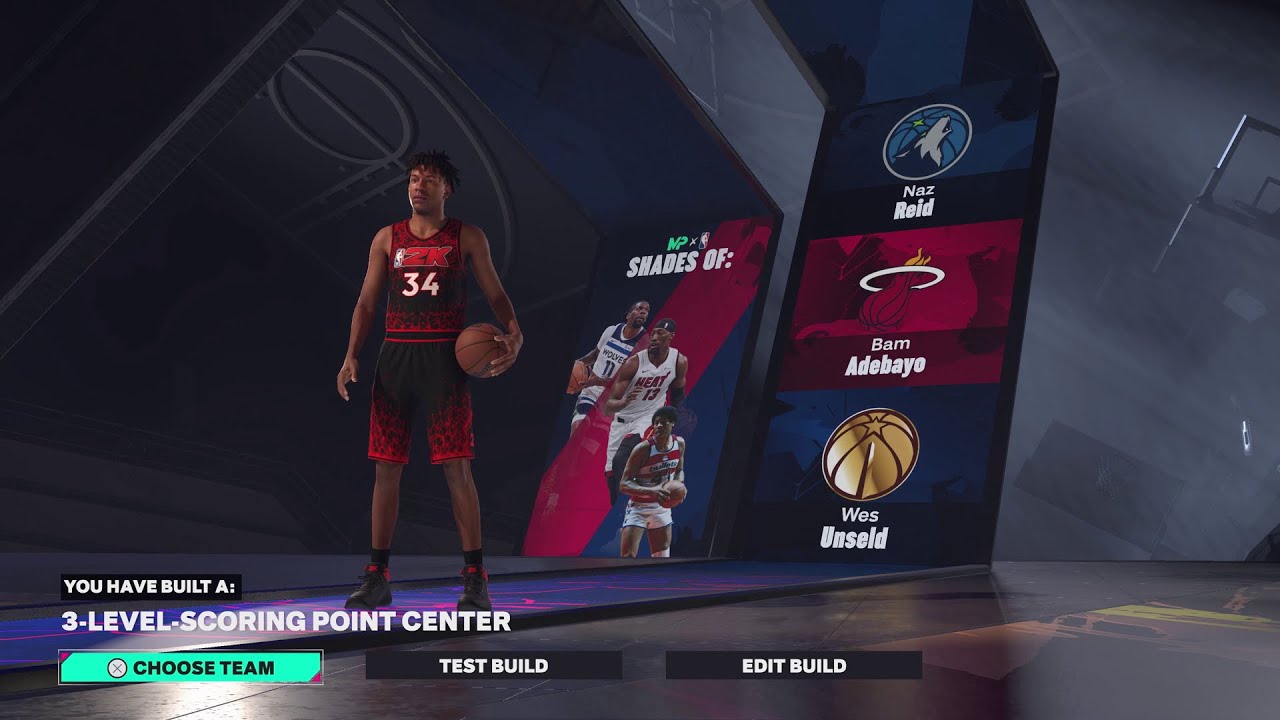 NBA 2K25 RARE BUILDS - 3-LEVEL-SCORING POINT CENTER - YouTube