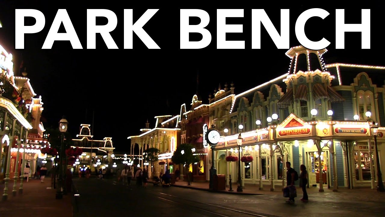 Disney Park Bench - Main Street USA - Emporium - YouTube