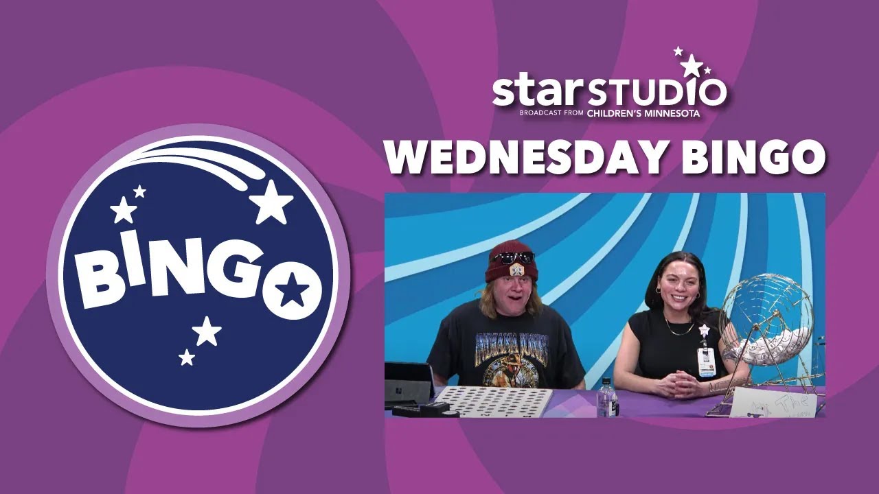 Wednesday Bingo — Sara from Child Life — 11-29-23 - YouTube