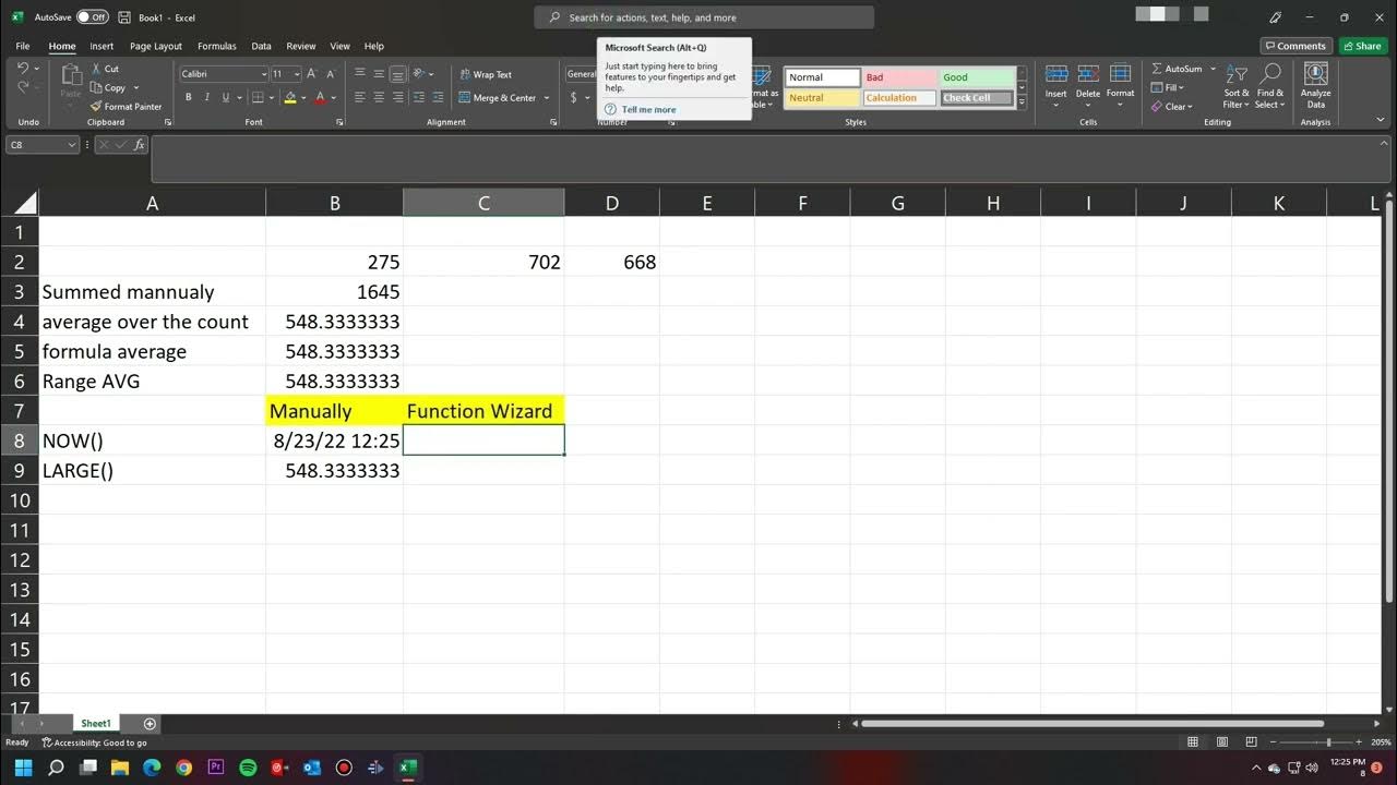 Excel Formulas | Excel Function Wizard - YouTube