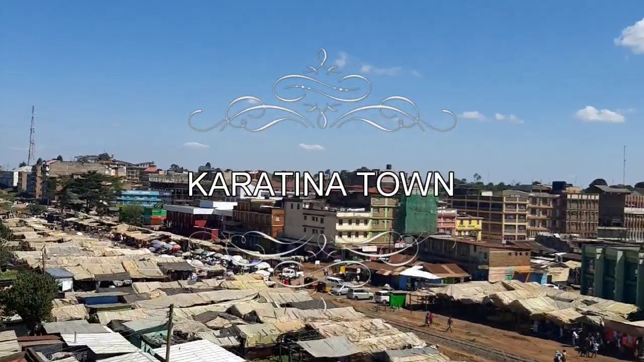 Beautiful Aerial view of karatina town. - YouTube