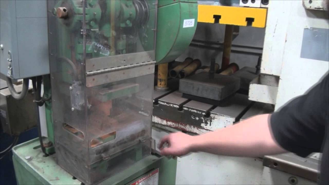 5 ton Benchmaster OBI Press - YouTube