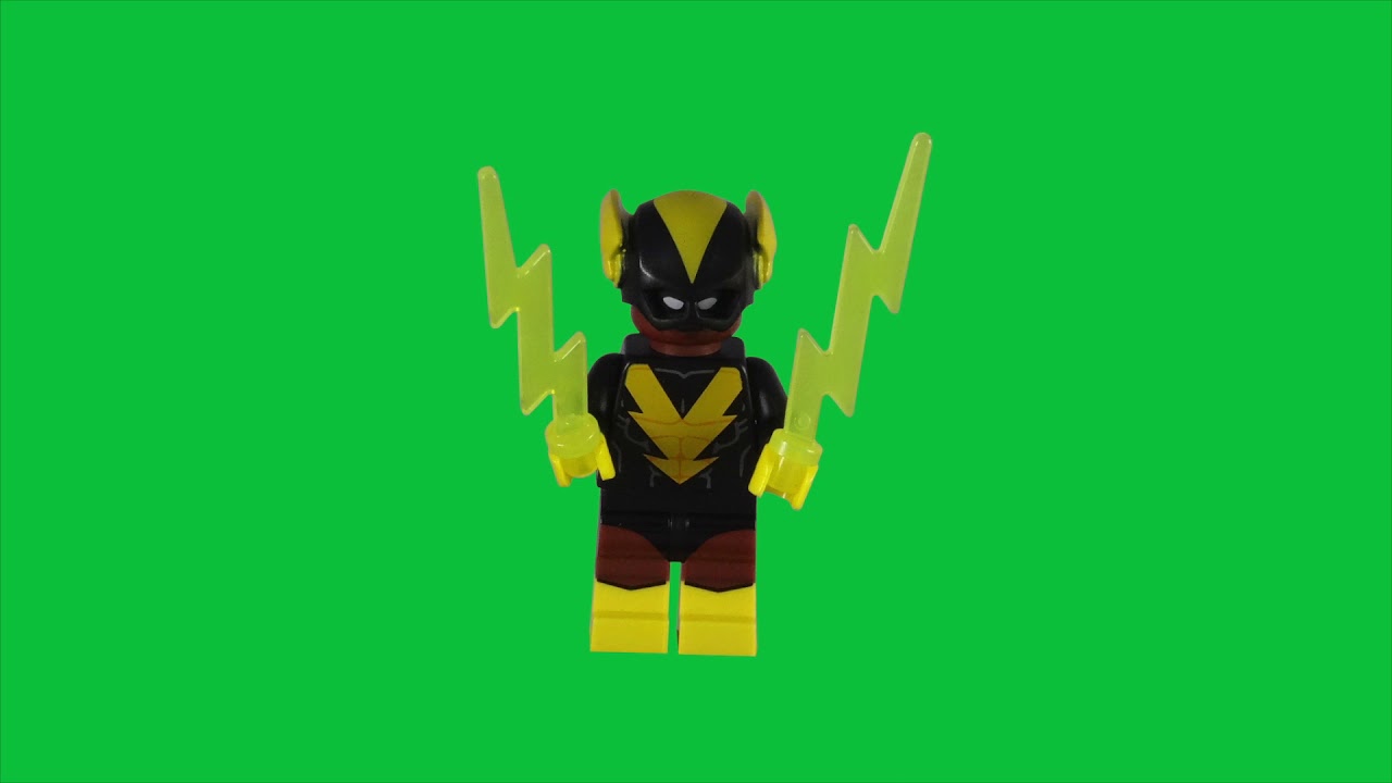 LEGO Black Vulcan Minifigure 71020-20 Stop Motion Build Green Screen ...