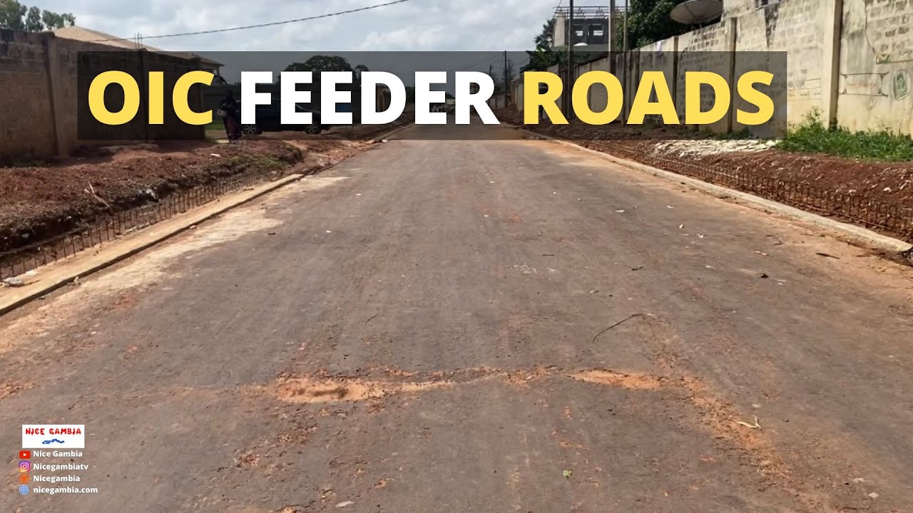 OIC Feeder Roads Update in The Gambia - YouTube