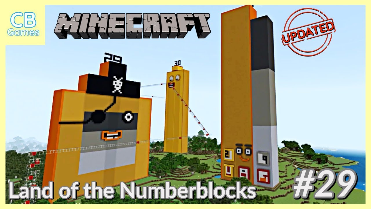 Numberblock 29 Updated | Numberblocks Minecraft - Giant Numberblock 29 ...