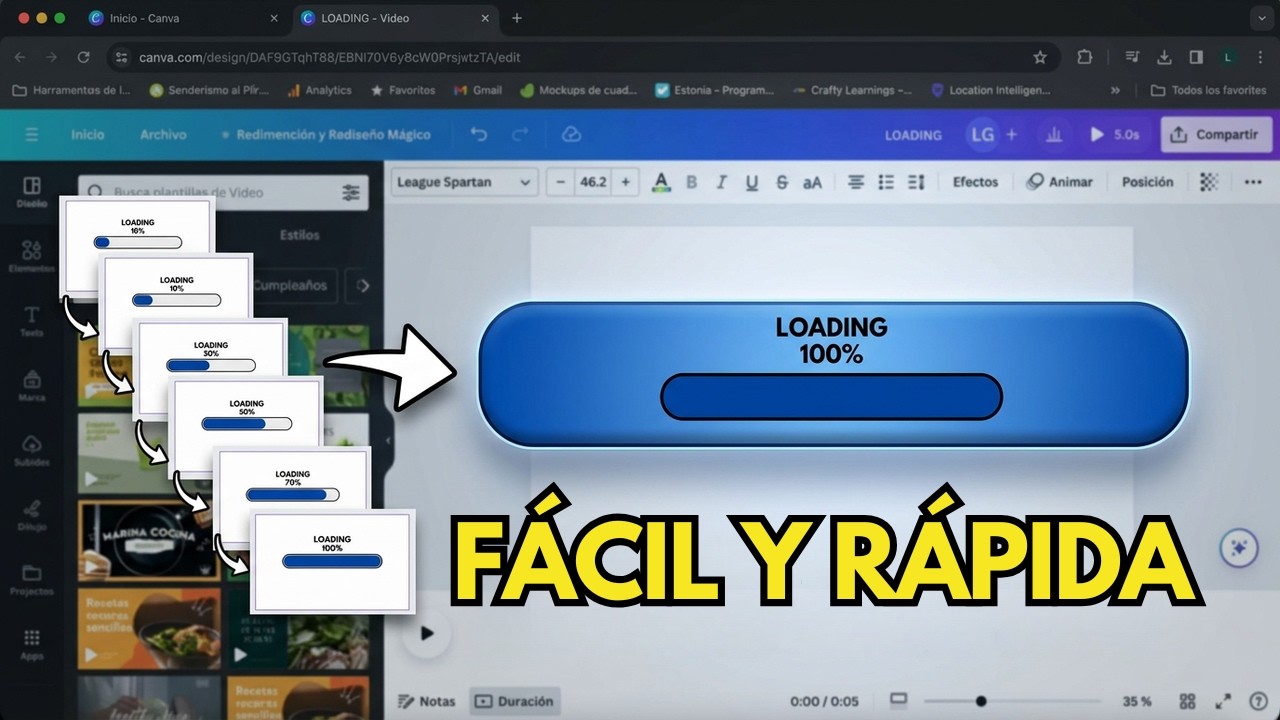 Animación de Loading Bar en Canva | Tutorial de Canva - YouTube