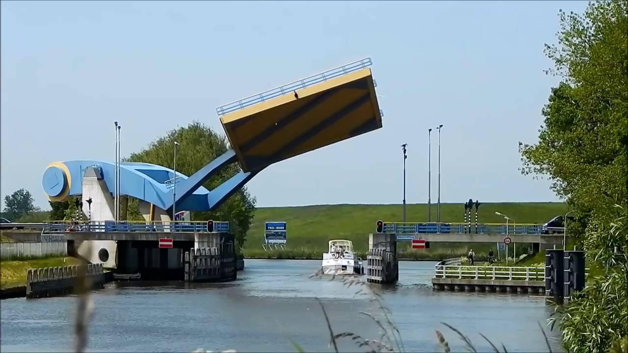 Slauerhoff Bridge Leeuwarden Holland - YouTube