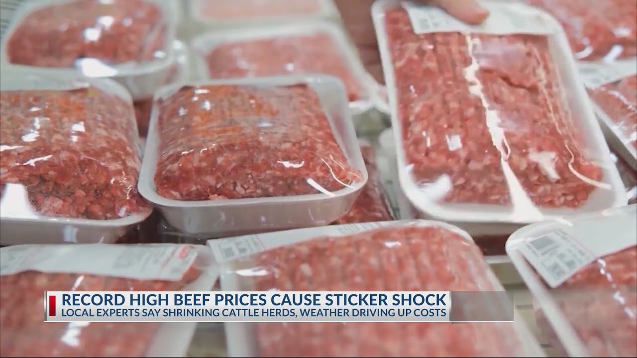 Record high beef prices cause sticker shock - YouTube