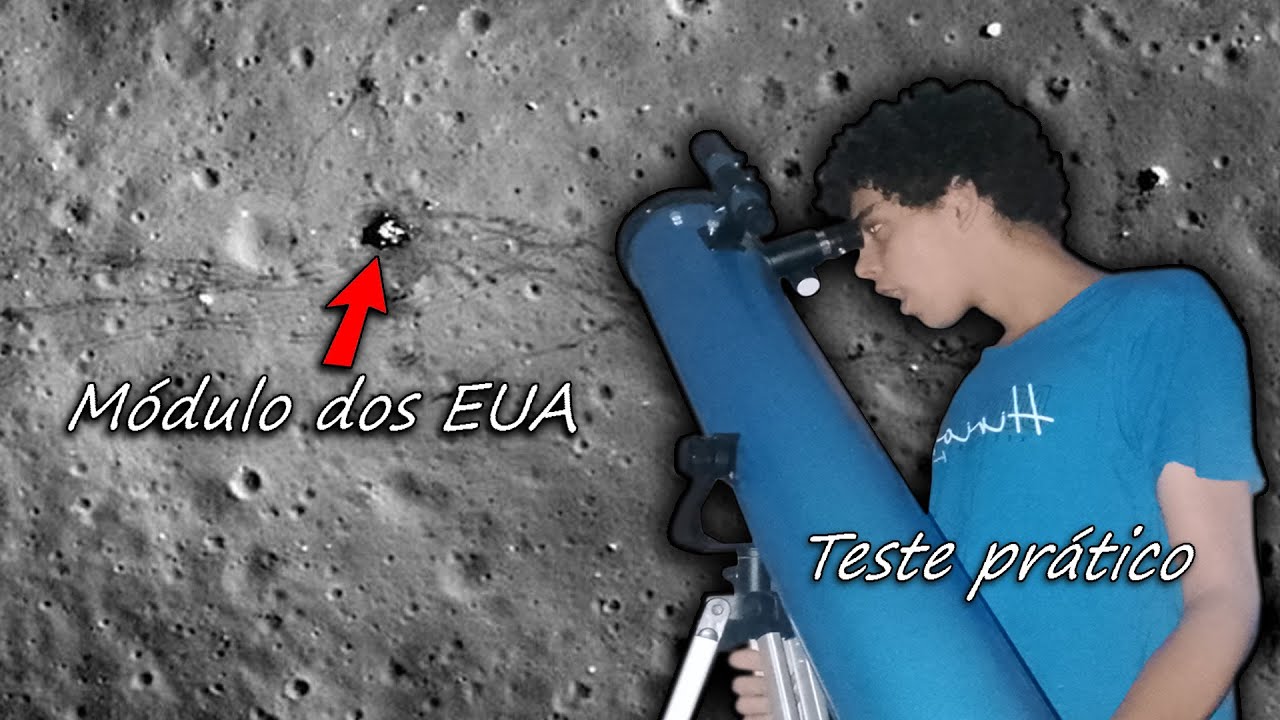 É possível ver a bandeira dos EUA na Lua com um telescópio? - YouTube