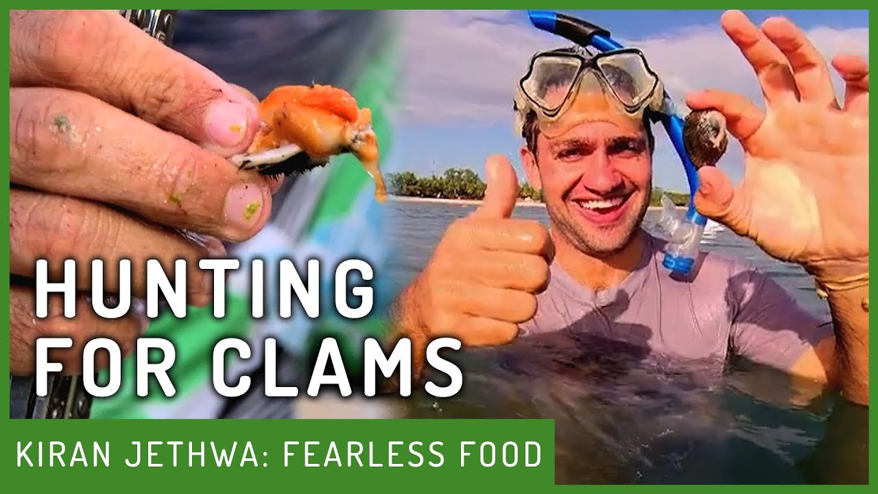 How To Hunt For Clams | Fearless Food | Kiran Jethwa - YouTube