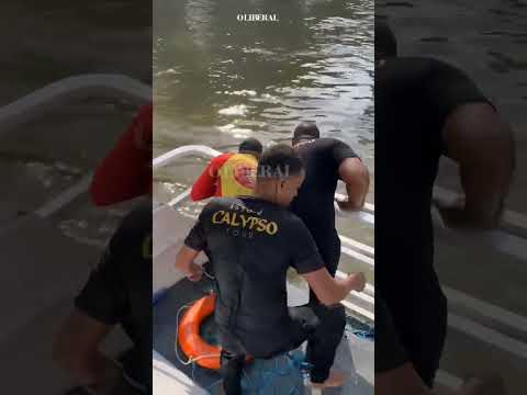 Joelma toma banho de rio no intervalo dos ensaios do 'Amazônia live - hoje e sempre'