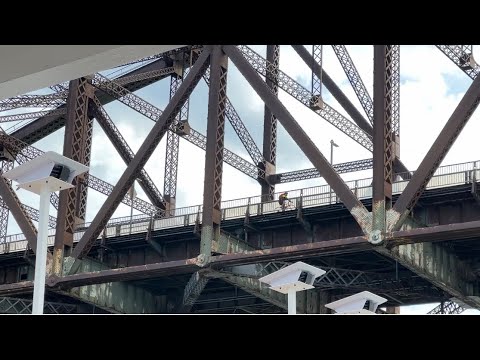 VIEW FROM LIDO POOL - VOLENDAM SAILING UNDER THE QUEBEC BRIDGE AND ...