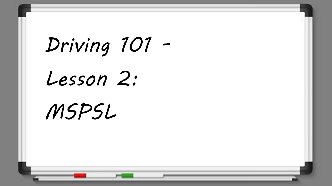 Driving 101 - MSPSL - YouTube