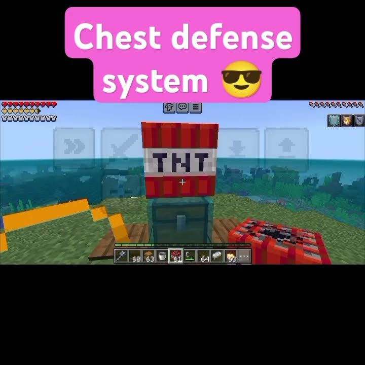 chest defense system 😎#minecraft #gaming - YouTube
