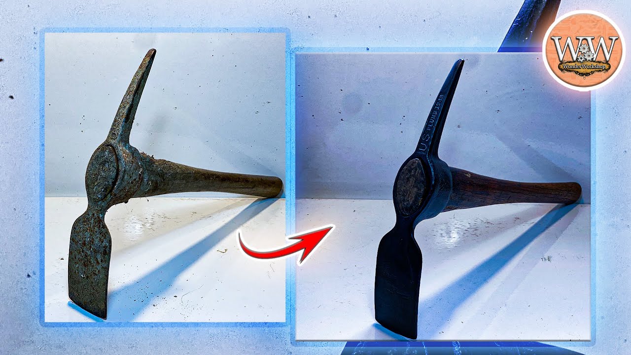 Old Military Pickaxe From 1943 - Restoration - YouTube