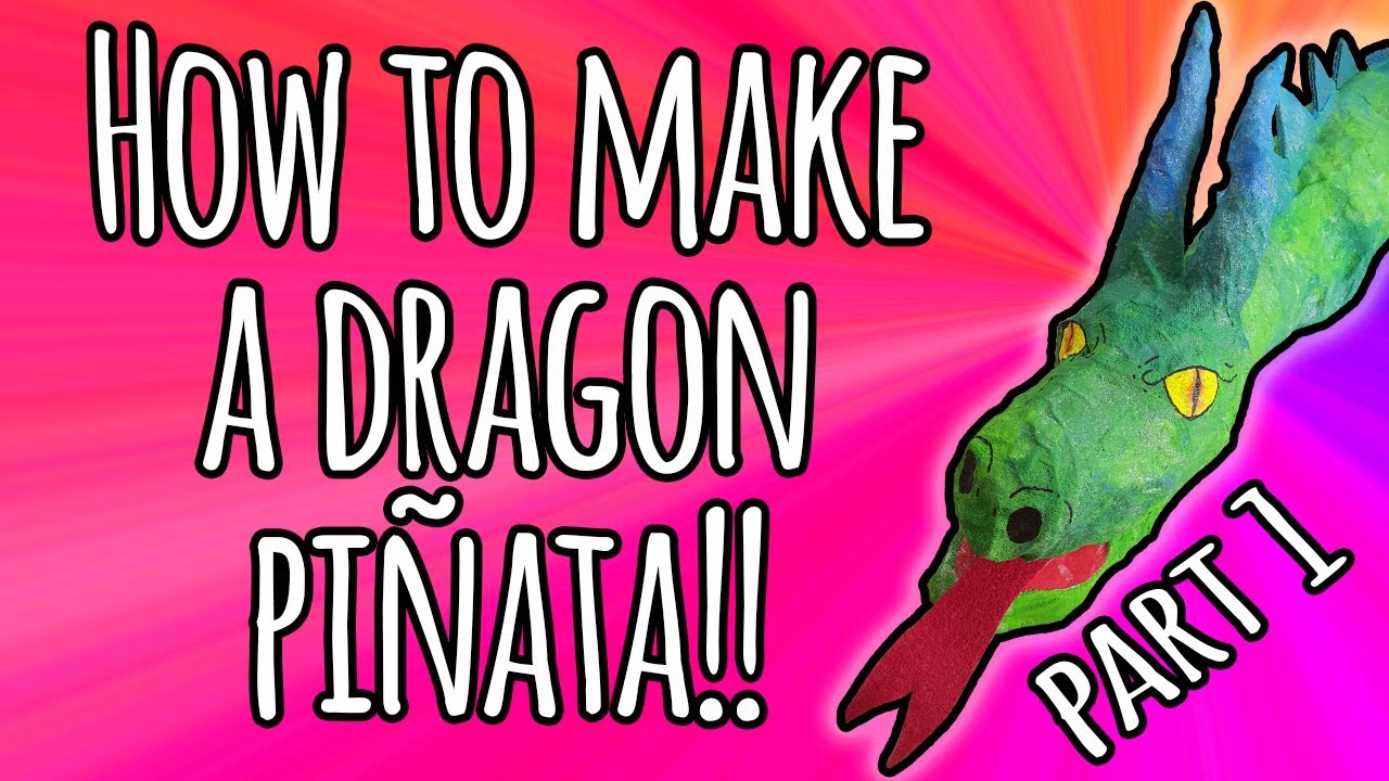 How to make a dragon piñata - part 1 - YouTube