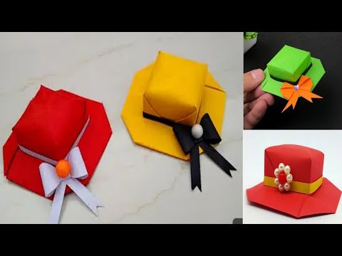 - Origami hat - Paper Crafts For kids - hat Paper Craft - Paper hat 3d ...