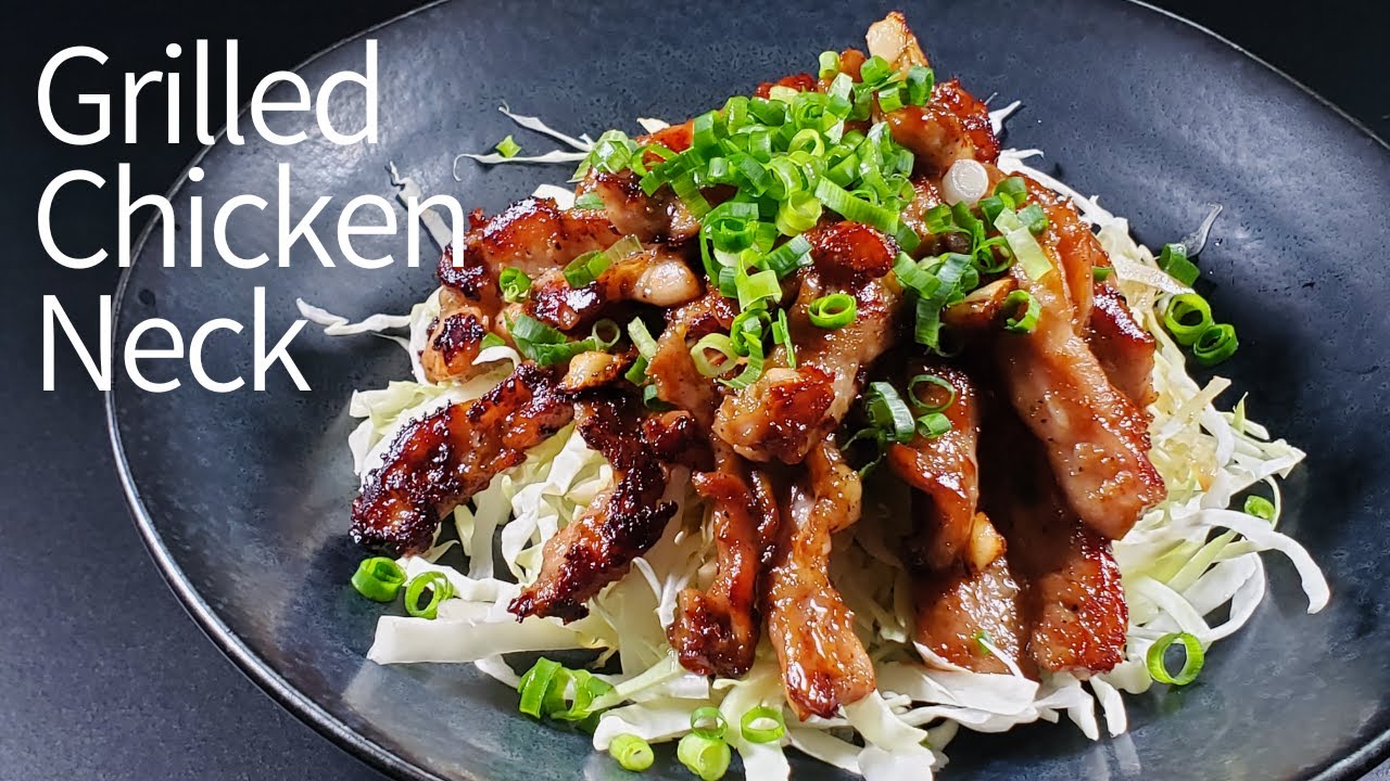 Grilled Chicken Neck Oyster Sauce taste - YouTube