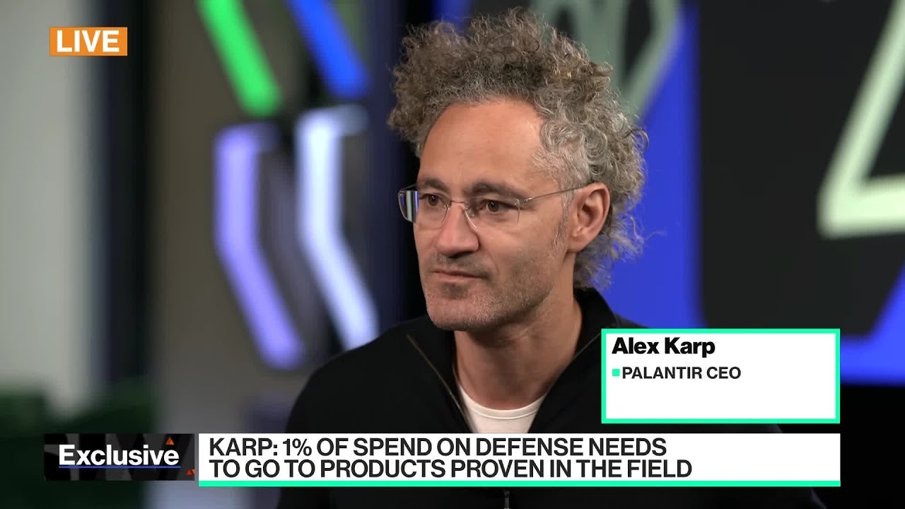 Palantir CEO: Not Sure We Should Sell Our AI to Some Clients - YouTube
