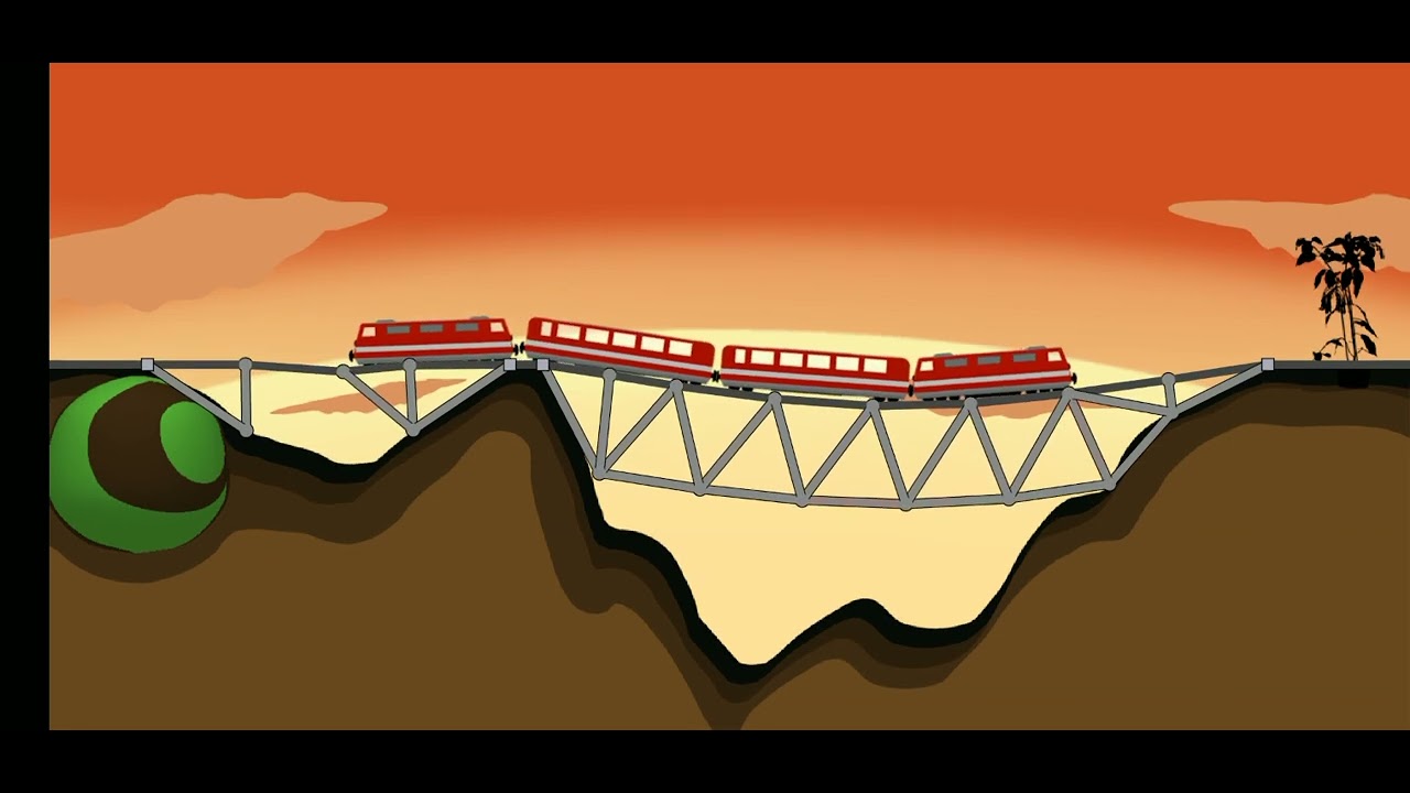 X construction level 7 // Bridge construction // Train simulator ...