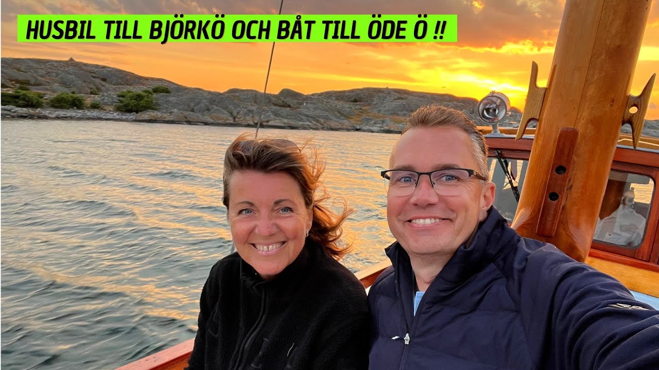 Lämnar husbilen och tar oss till en öde ö i Göteborgs skärgård med BÅT ...