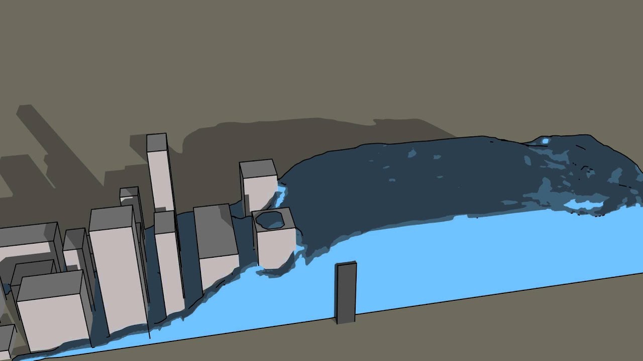 Blender Animation 28 - Cartoon City Flooding Simulation - YouTube
