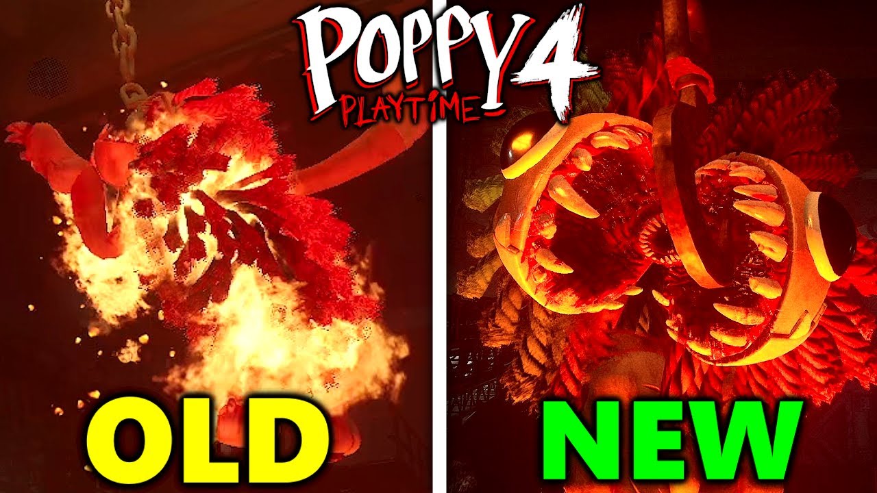 Poppy Playtime: Chapter 4 - New Yarnaby's DEATH SCENE Vs Old Scene ...