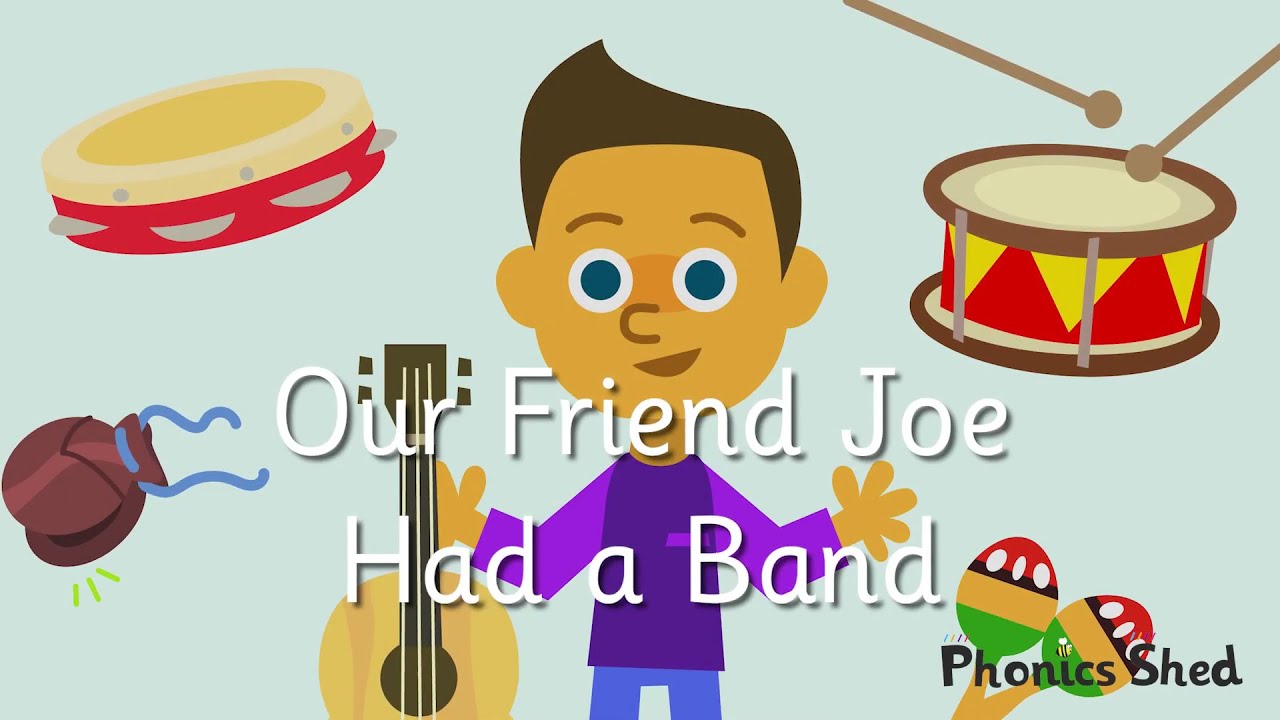 Our Friend Joe has a band - Phonics Shed - Chapter 1 - Boardmaker - YouTube