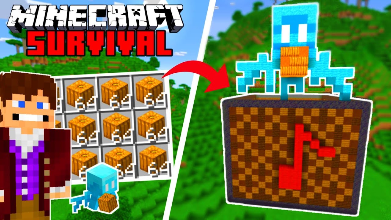 I built an ALLAY powered PUMPKIN FARM in Minecraft Survival - YouTube