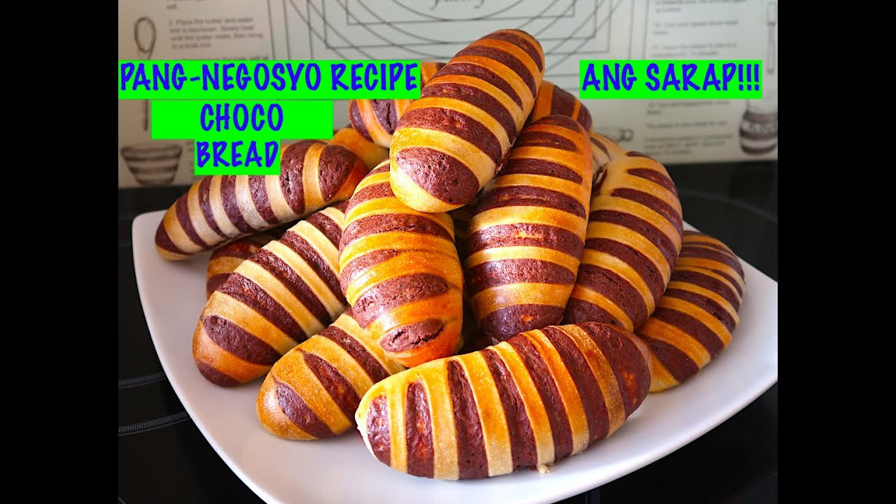 FILIPINO CHOCO BREAD/PANGNEGOSYO RECIPE/BREAD RECIPE - YouTube
