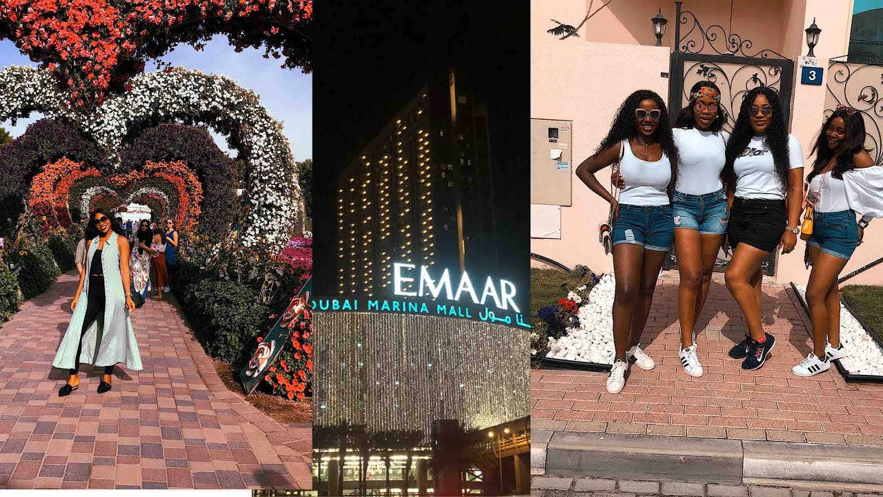 DXB GIRLS TRIP EP2!! Dubai miracle garden, Dubai mall & Mall of the ...