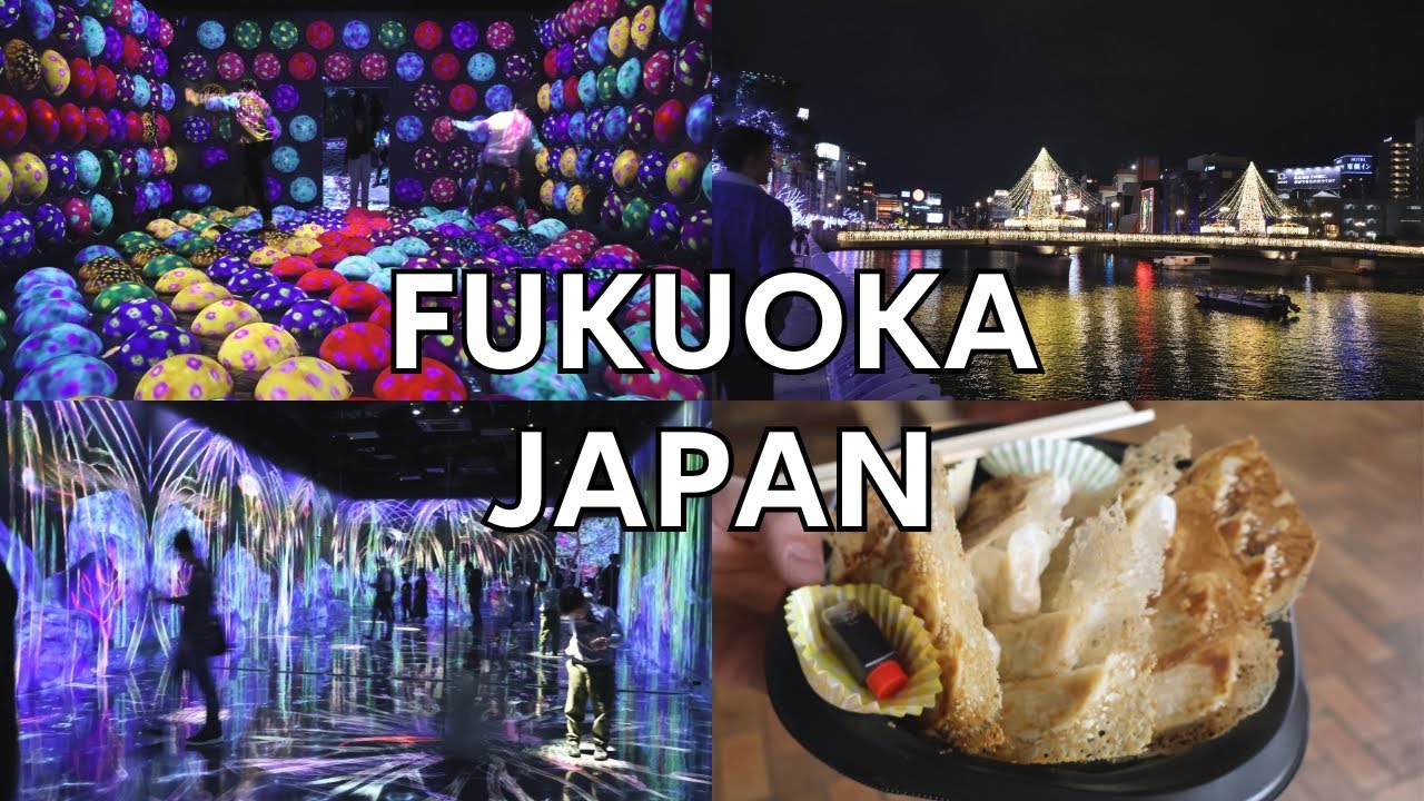 Exploring Fukuoka, Japan 🇯🇵 | TeamLab, Ichiran Ramen, Street Food, and ...