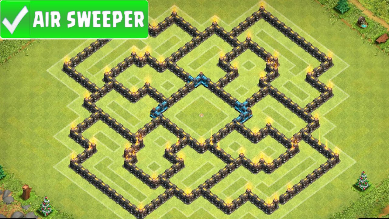 Clash Of Clans | "INSANE TOWN HALL 9 FARMING BASE (AIR SWEEPER EDIT ...
