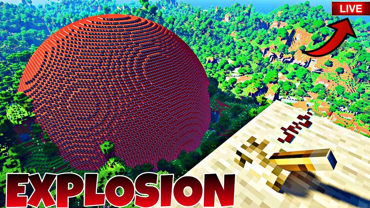 MINECRAFT HUGE Explosion 💥 - YouTube
