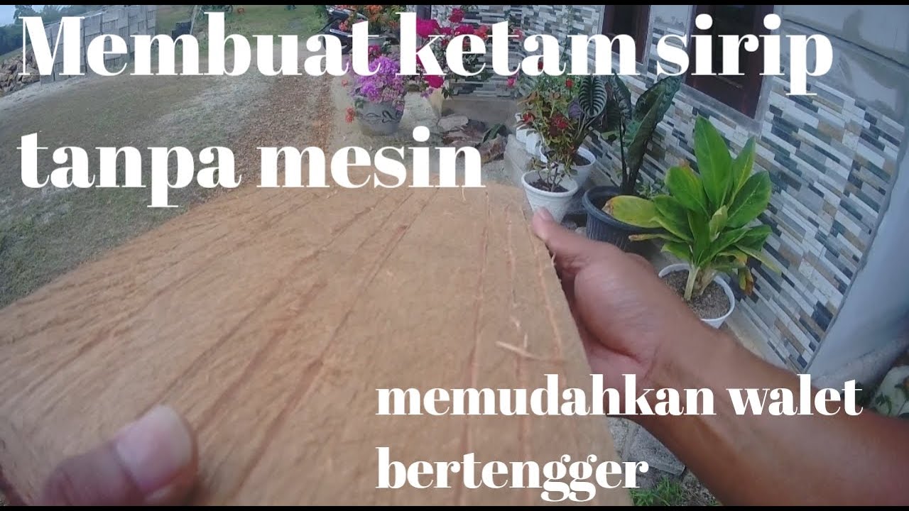 Cara Mudah Membuat Ketam Papan Sirip Walet Tanpa Mesin - YouTube