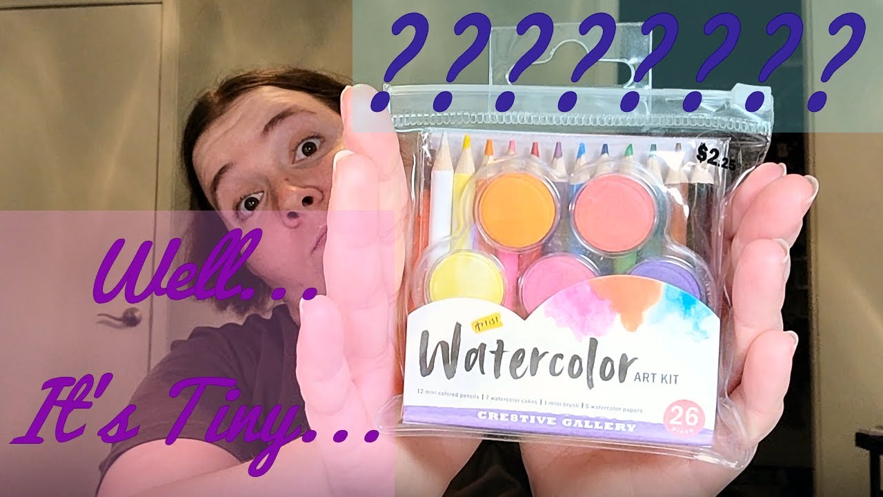 AIWC #16 Five Below MINI Watercolor Kit Review - YouTube