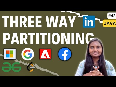 Three Way Partitioning | Arrays 💯 | GFG | JAVA | DSA 🔥 - YouTube