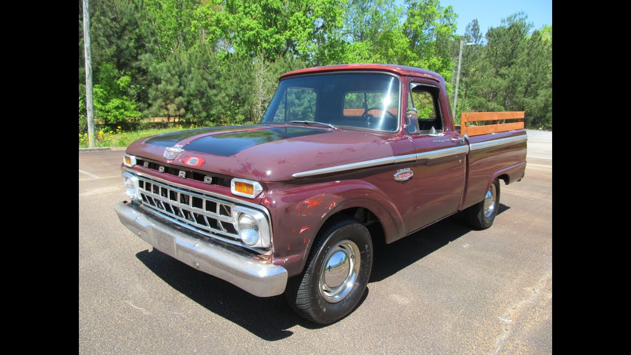1965 Ford F100 Shortbed - YouTube