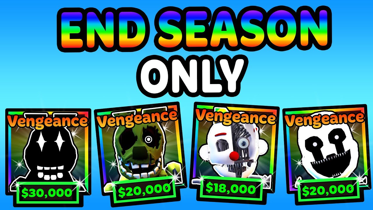 I USED SHINY VENGEANCE END SEASON UNITS ONLY!!! FNTD (Five Nights TD ...