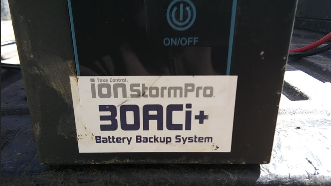 Breakdown Of Ion StormPro 3OACi+ Backup System - YouTube