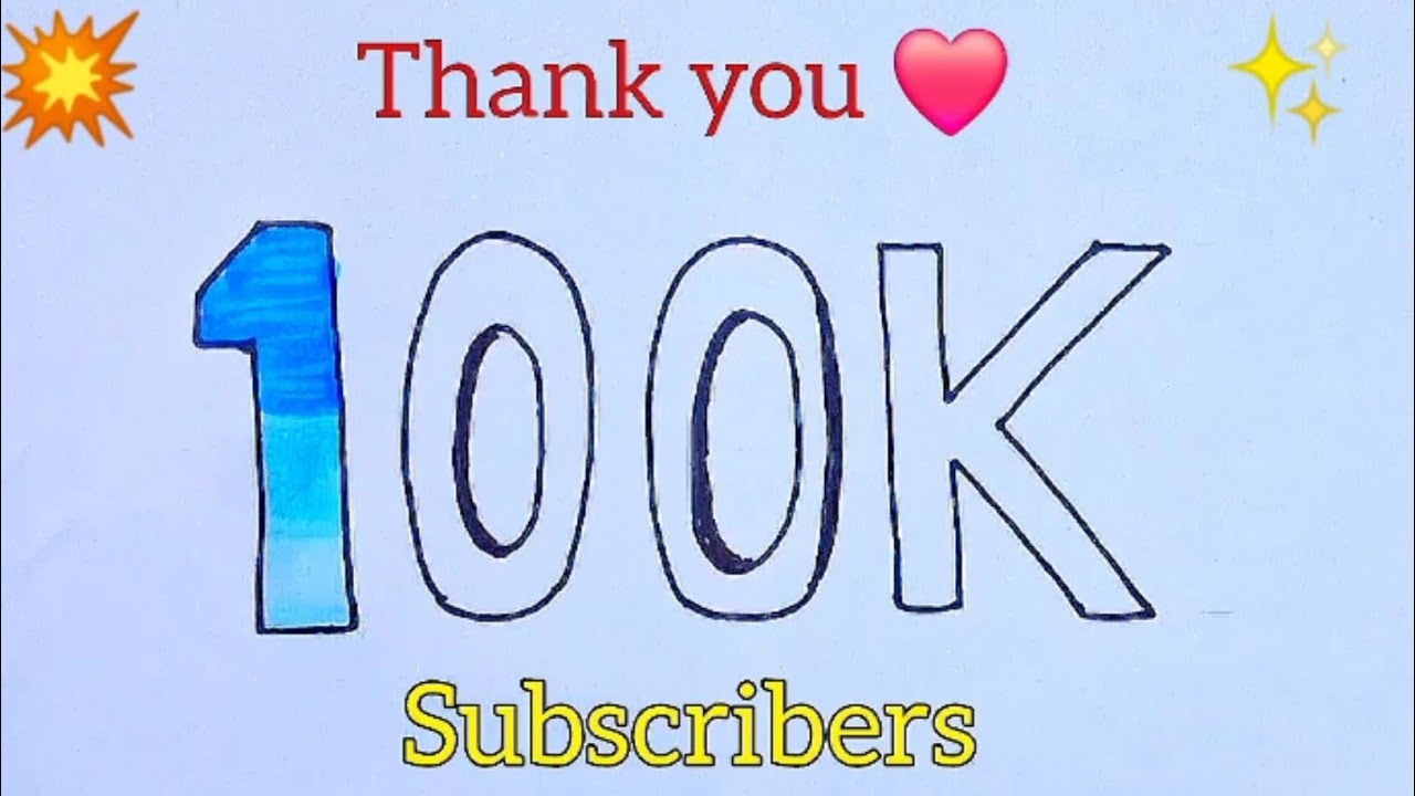 Happy 100k subscribers special drawing - YouTube
