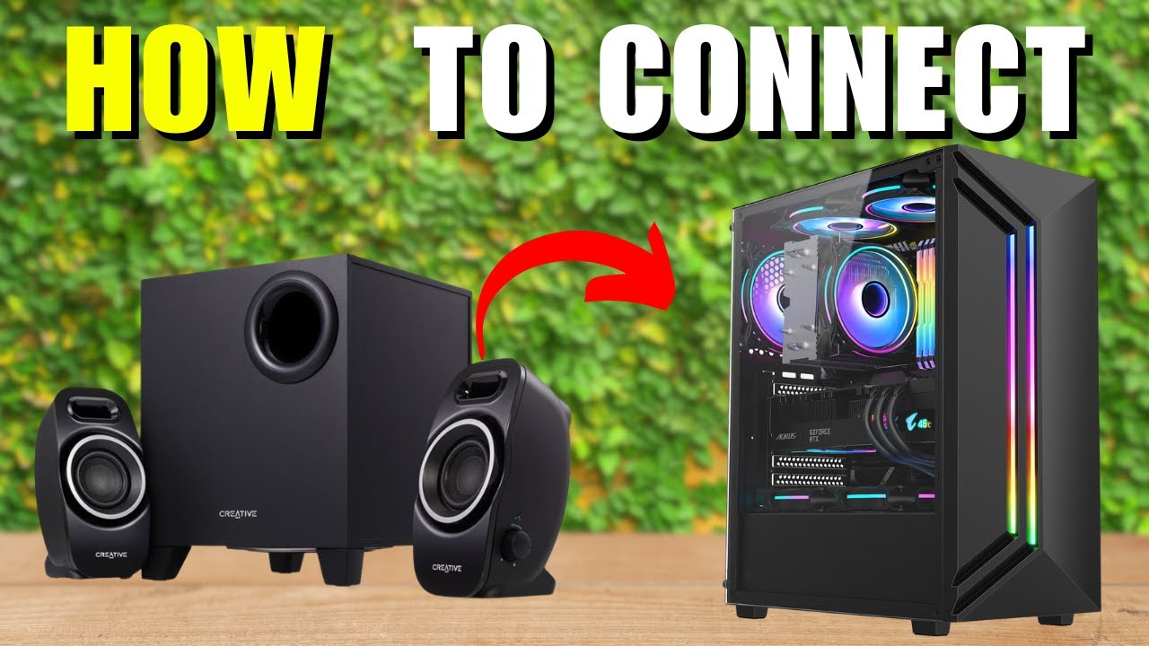 How To Connect Creative Speakers To PC - YouTube