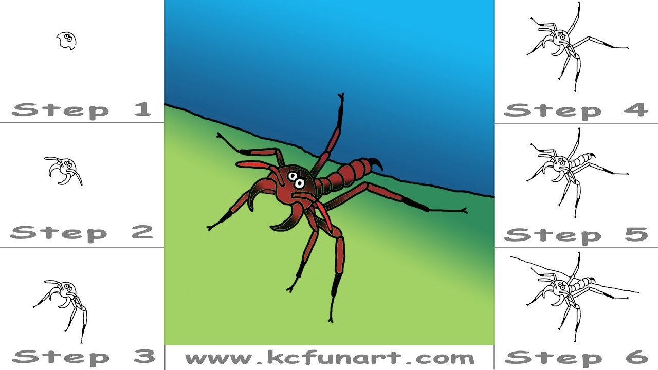 184-How to Draw a Cartoon Army Ant - YouTube