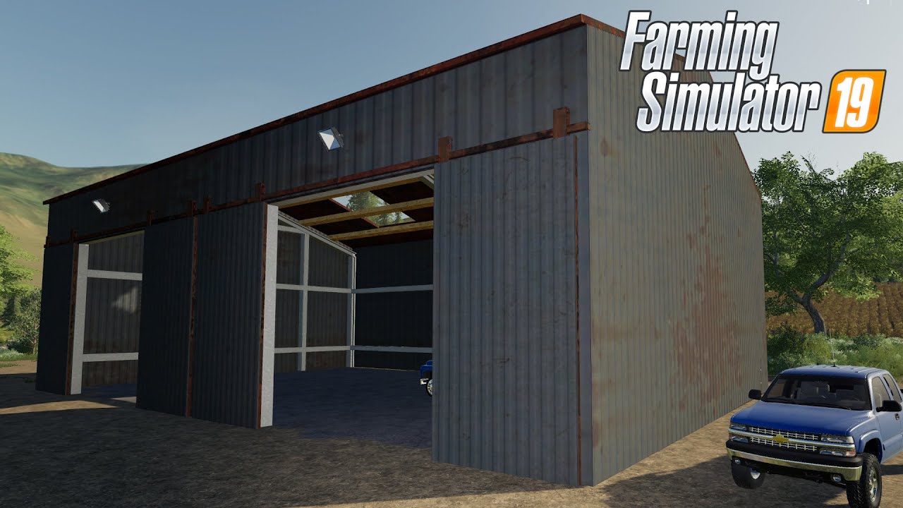 FS19 - OLD BIG GARAGE SHED for CARS or TRUCKS - Farming Simulator 2019 ...