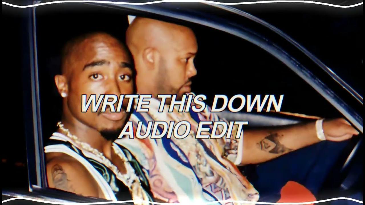 write this down - 2 pac & biggie / edit audio / slowed and reverb #lofi #2pac @musicfeats0 - YouTube