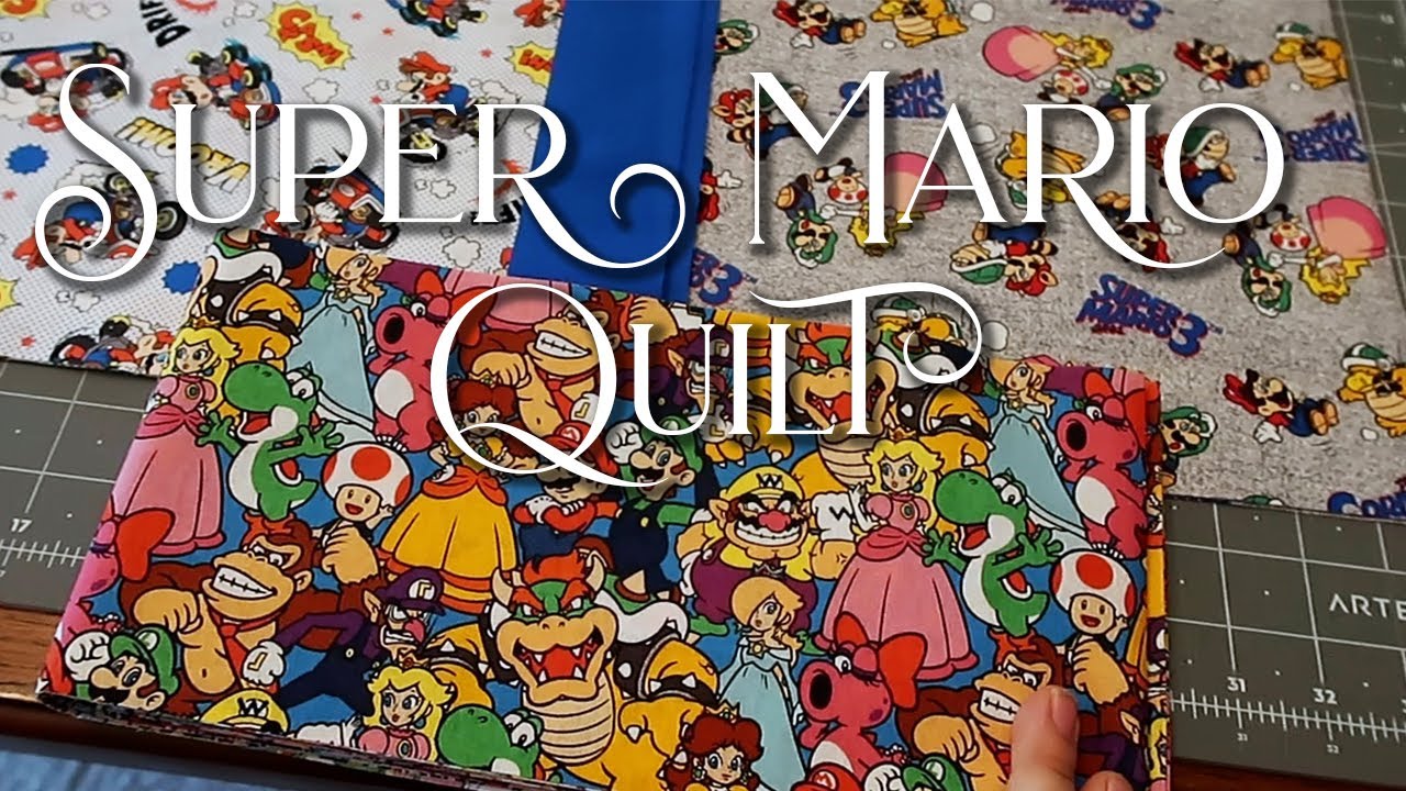 Making a Super Mario Themed Quilt - YouTube