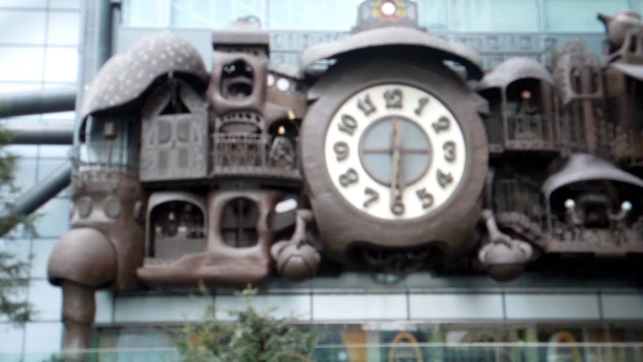Hayao Miyazaki NiTele Clock (宮崎駿デザイン日テレ大時計) @ 日テレ TOWER - YouTube