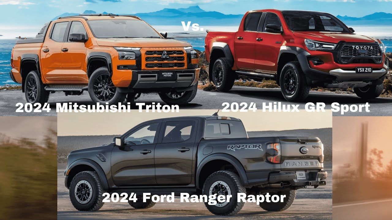 2024 Mitsubishi Triton Vs. Ranger Raptor Vs. Hilux GR Sport | spec ...